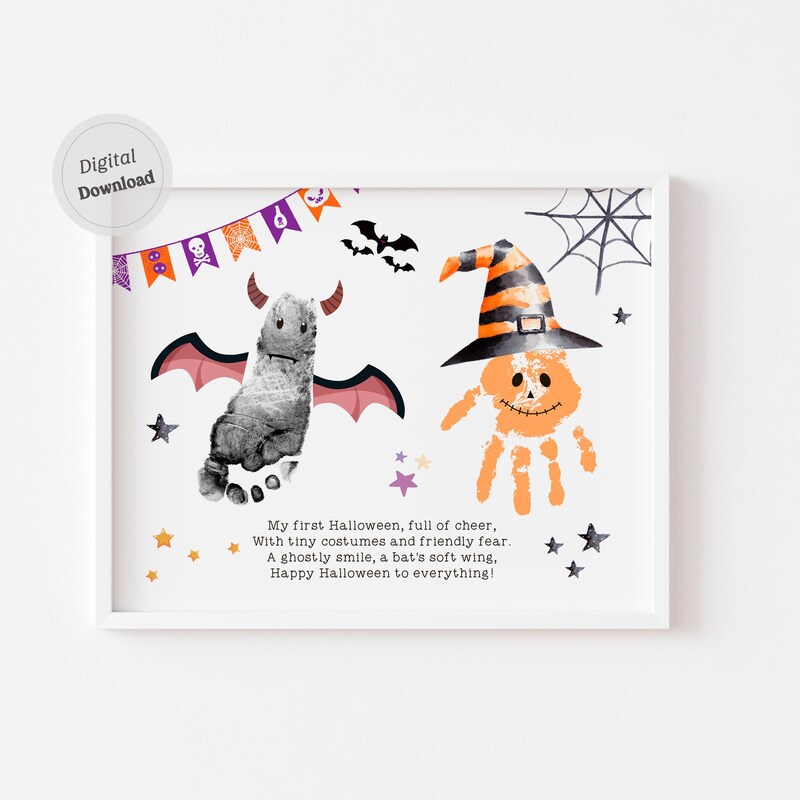 Halloween Handprint Craft - Etsy