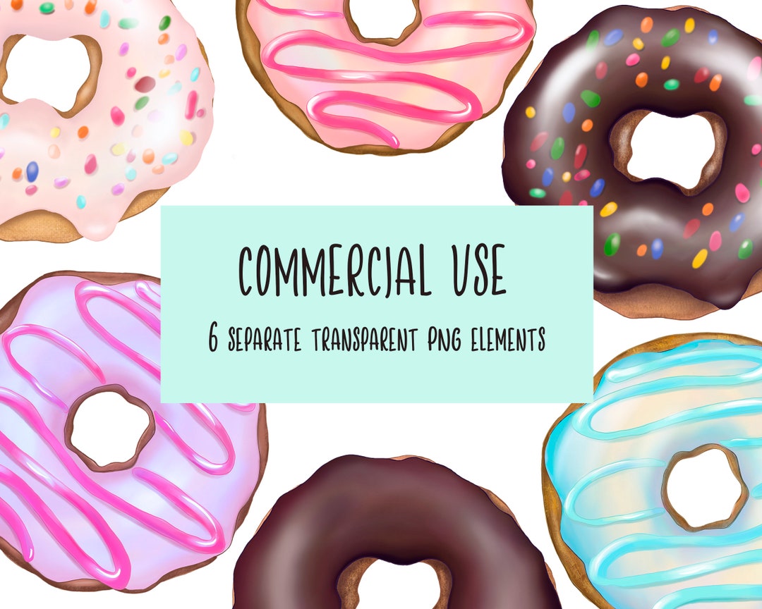 Donut Clipart COMMERCIAL USE Donuts Sprinkle Digital Clip Art Sweet ...