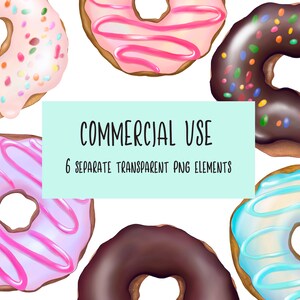 Donut Clipart COMMERCIAL USE Donuts Sprinkle Digital Clip Art Sweet ...