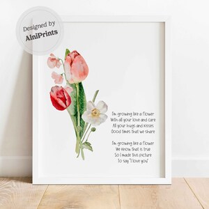 Handprint Poem Art for Grandma Mothers Day Craft Printable Footprint ...