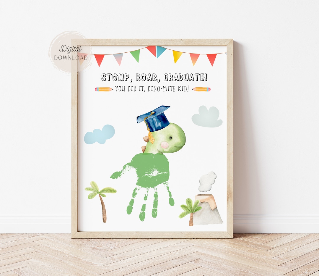 Last Day of School Handprint Art, Graduation Crafts, Plaque Grad Kids ...