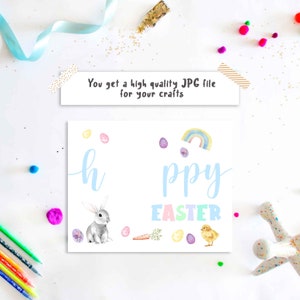 Easter Handprint Printable Art Handprint Template for Kids Baby Toddler ...