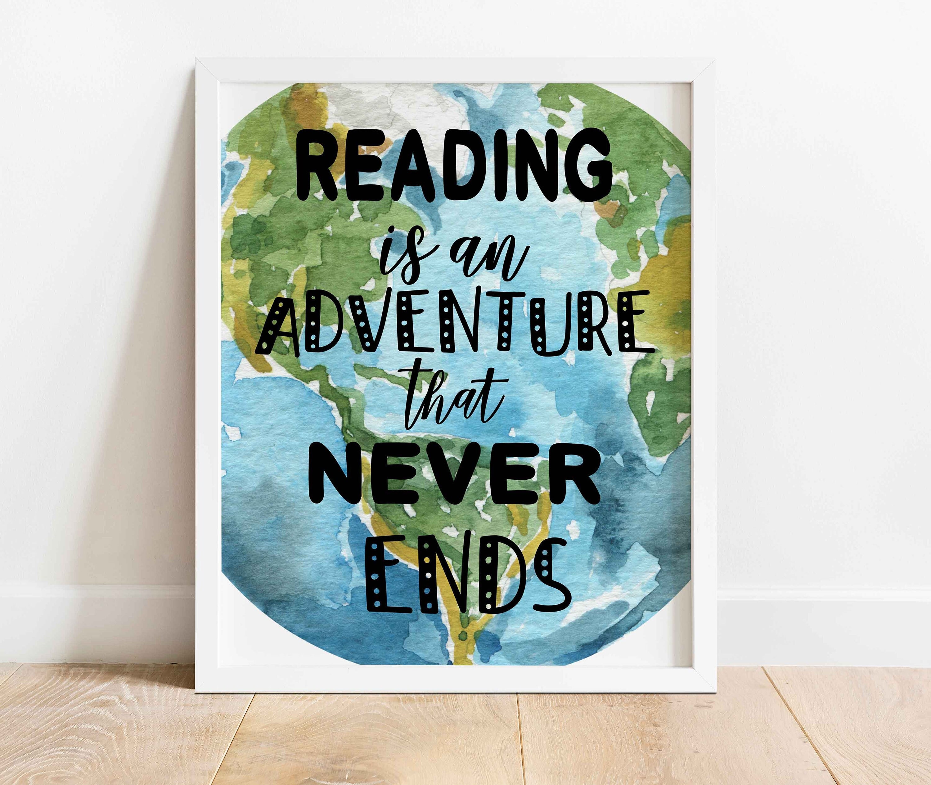 Printable Reading signs for Classroom Nursery World Map | Etsy