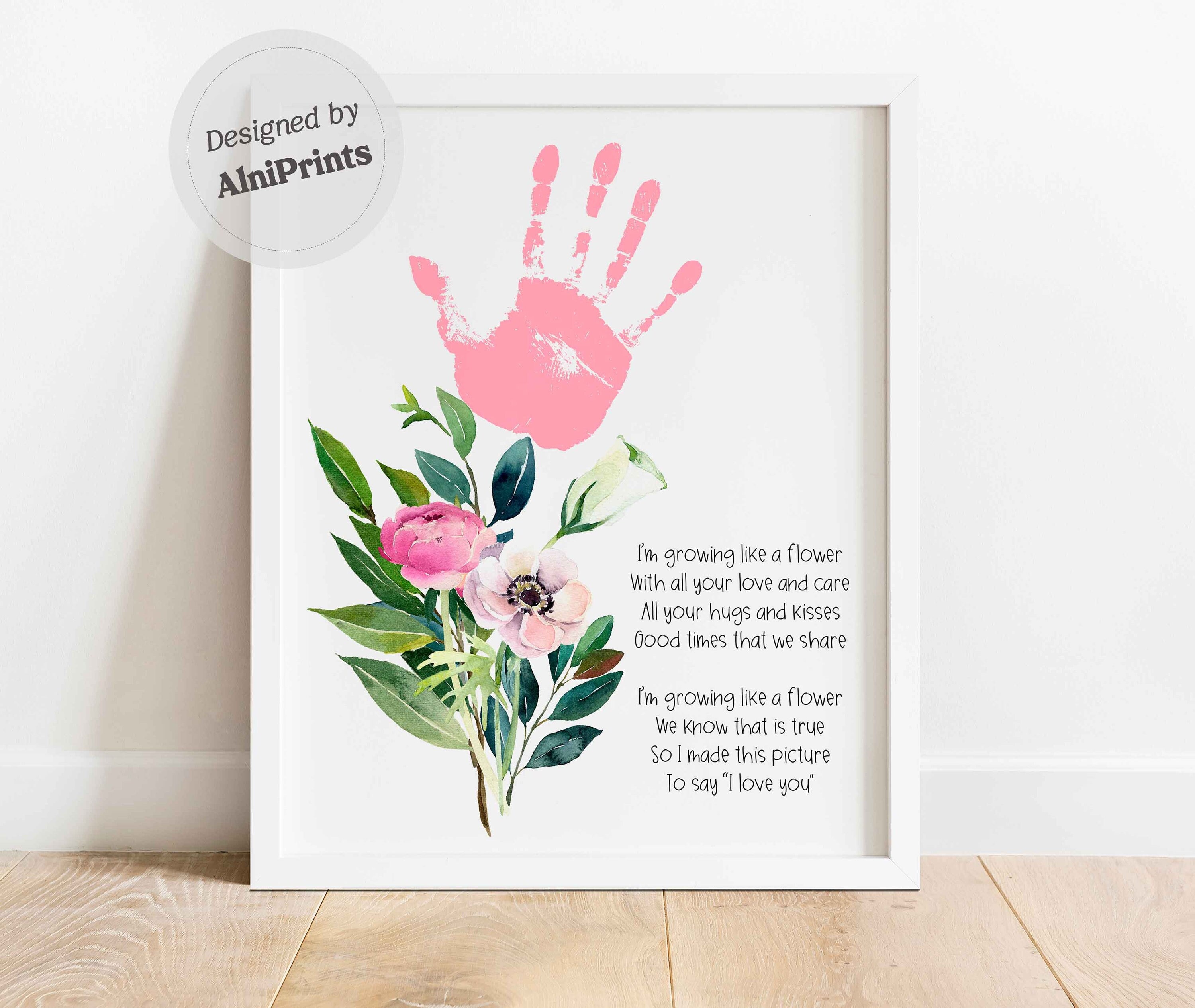 Mothers Day Craft Flower Handprint Crafts Poem Footprint Art - Etsy
