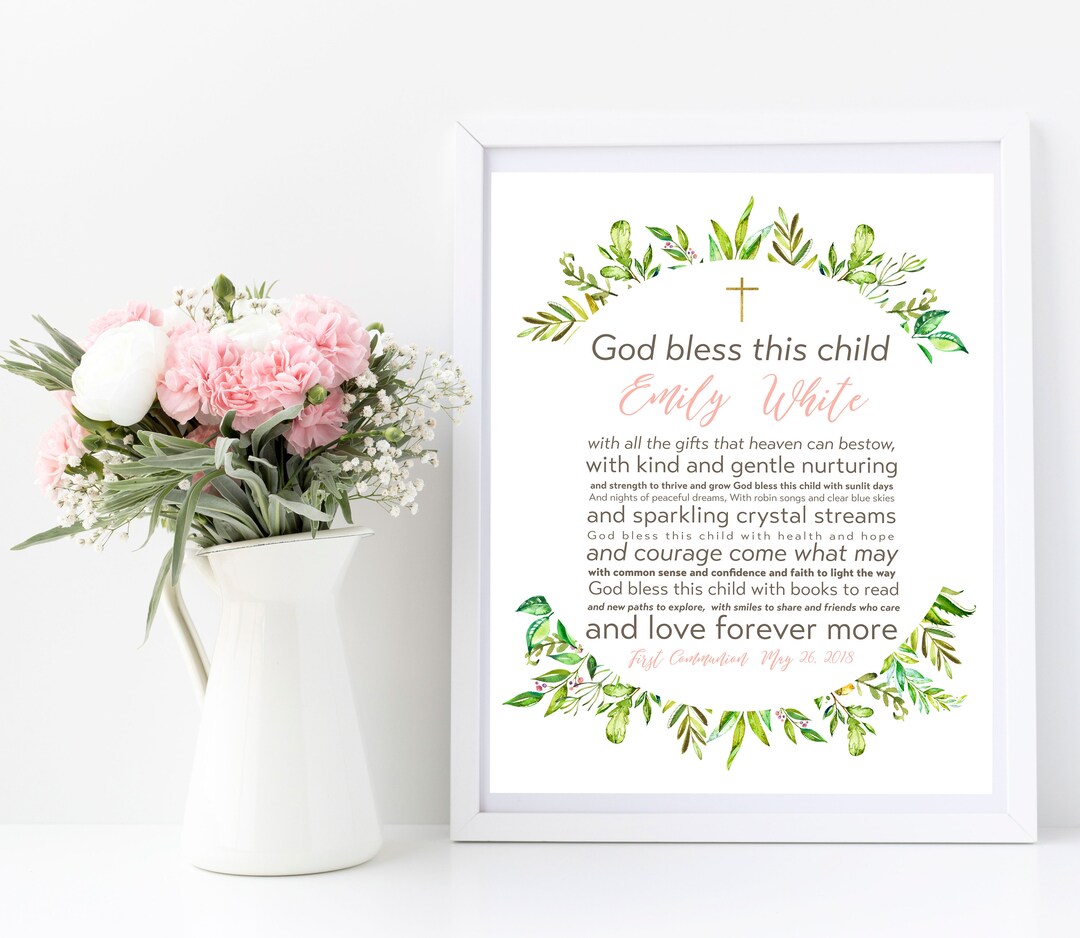 Baptism Keepsake Personalized Baptism Gift Goddaughter Gift First ...
