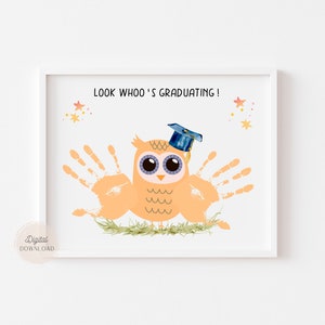 Grad Handprint, Graduation Crafts, Last Day of School Handprint Art ...