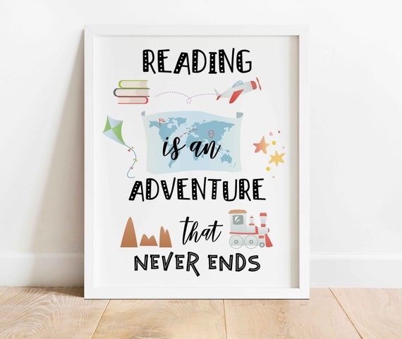 Reading Signs for Classroom Nursery Printable Adventure Themed - Etsy