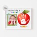 Apple Handprint 1st First Day of Pre-k School Board With - Etsy