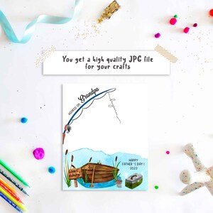 Hooked on Grandpa Handprint Printable Art Father's Day Pawpaw Fish Sign ...