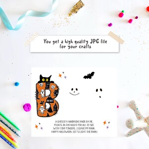 Halloween Ghost Handprint Art With Poem, Halloween Handprint Craft ...