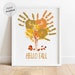 Fall Tree With Handprint Hello Fall Crafts Thanksgiving - Etsy