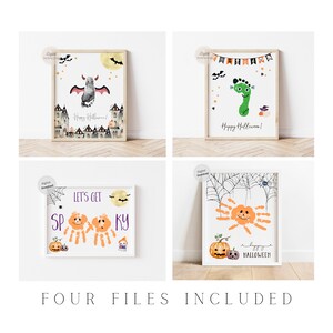 Halloween Handprint Footprint Pack - Etsy
