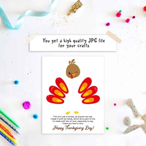 Thanksgiving Handprint Poem Turkey Handprint Art Template Printable ...