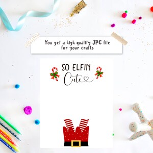 Elf Footprint Christmas Card, Christmas Footprint Art, Foot Print Art ...