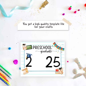 Preschool Graduation Sign, Graduation Crafts, Handprint Art, Printable ...