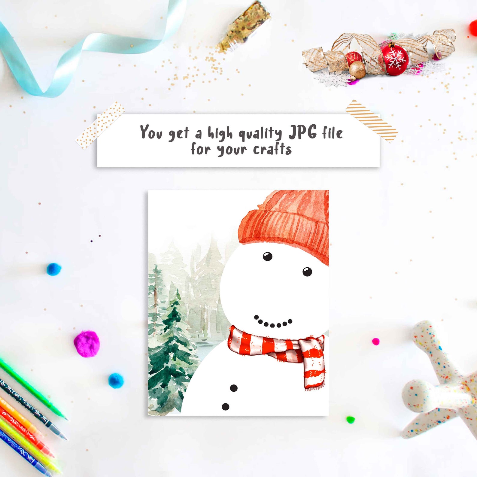 Snowman Carrot Nose Footprint Art Craft Memory Printable - Etsy