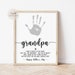 Grandpa Handprint Art Baby Hand Print With Poem Template Father's Day ...