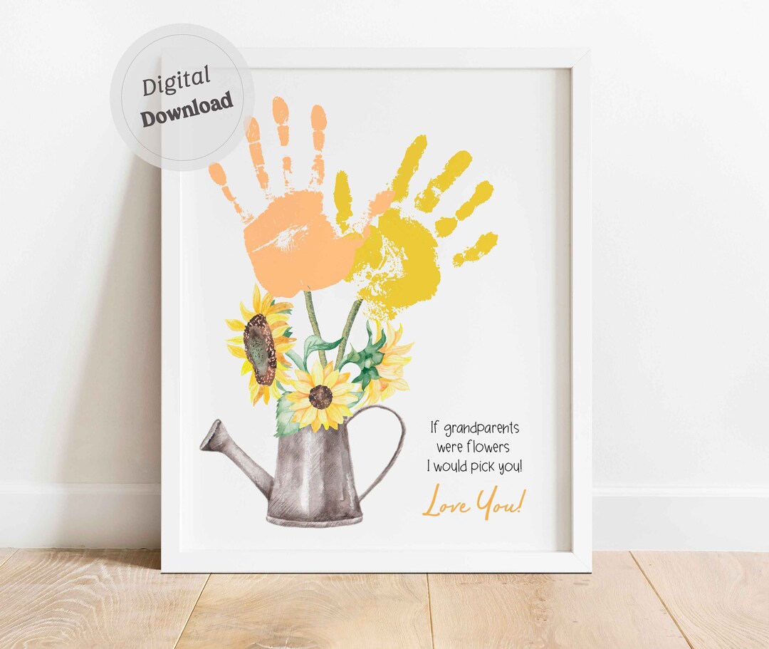 If Grandparents Were Handprint Grandparents Day Craft Printable ...
