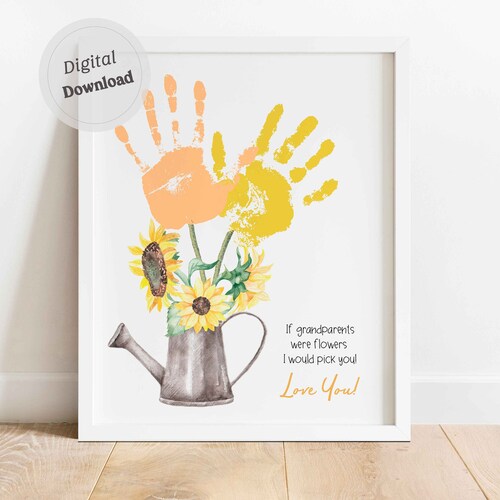 Grandparents Day Craft Grandparents Printable Handprint - Etsy