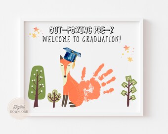 Preschool Graduation Handprint Graduation Art Handprint Art End of Year ...