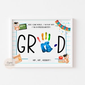 Kindergarten Graduation Certificate, Grad Kids Sign Printable, Grad ...