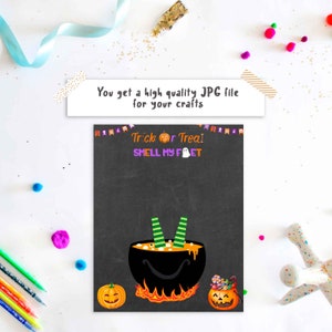 Halloween Footprint Art Witch Feet Handprint Printable Template Baby ...