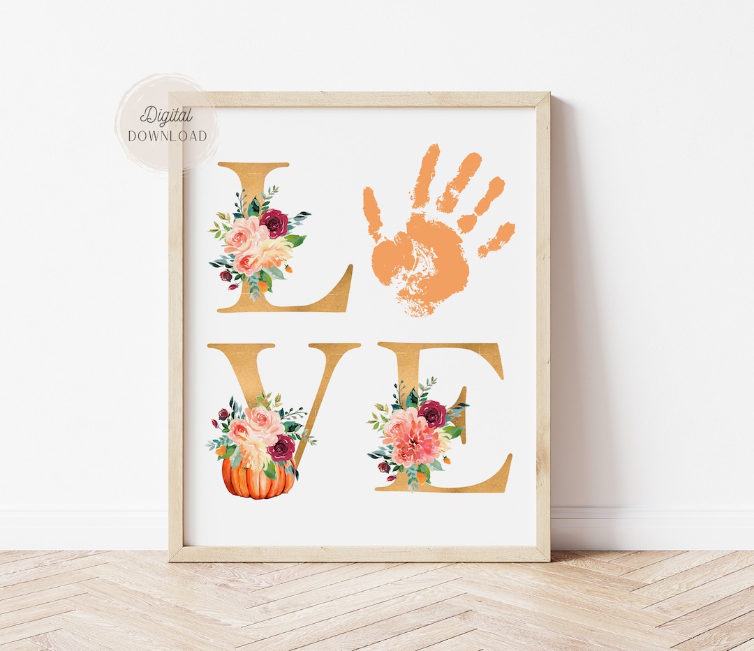 Love Handprint Art Crafts / Fall Crafts for Preschoolers - Etsy
