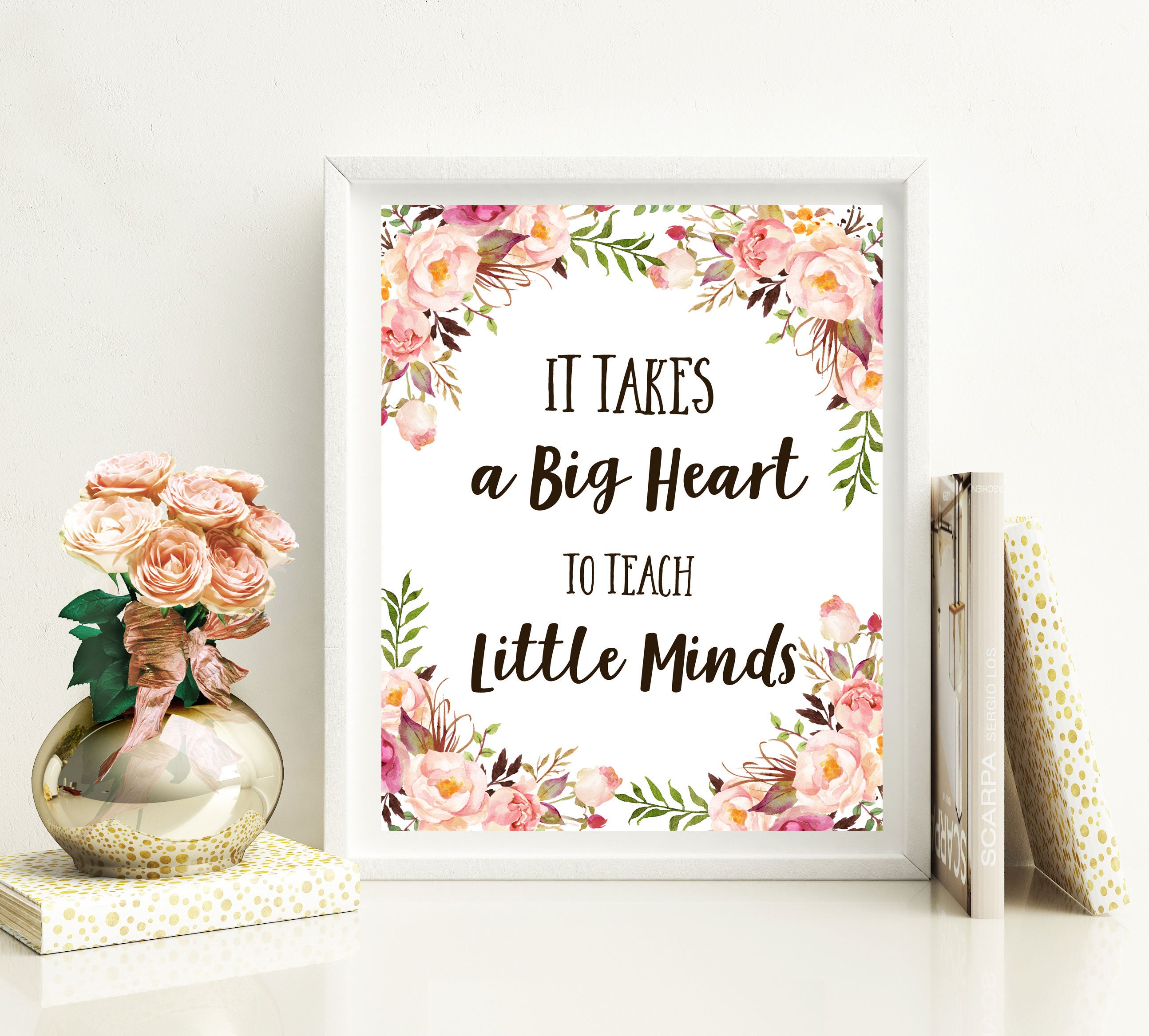 Teacher Appreciation Gift It Takes A Big Heart to Shape Little - Etsy