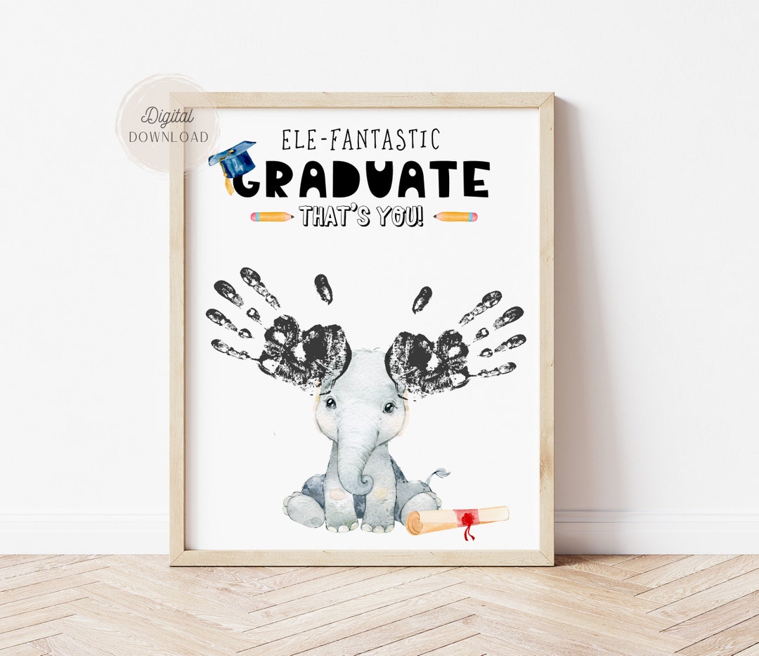 Plaque Grad Kids Printable, Graduation Crafts Printable, Grad Handprint ...