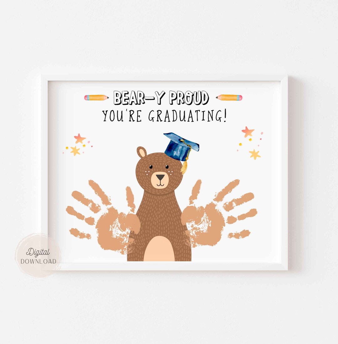 Grad Handprint, Graduation Crafts, Last Day of School Handprint Art ...