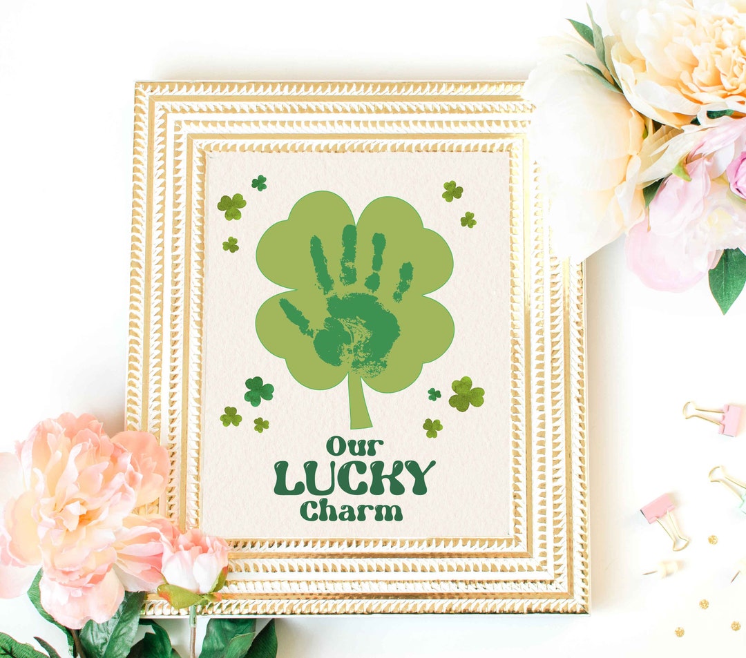 Our Lucky Charm St. Patrick's Day Handprint Printable - Etsy