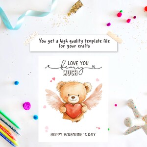 Newborn Footprint Card, Valentines Day Art Craft for Infants, Baby ...