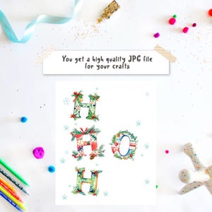 Ho Ho Ho Handprint Craft, Christmas Art Card, Preschoolers Handprint ...