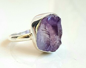 Rough Gemstone Ring | Etsy Australia