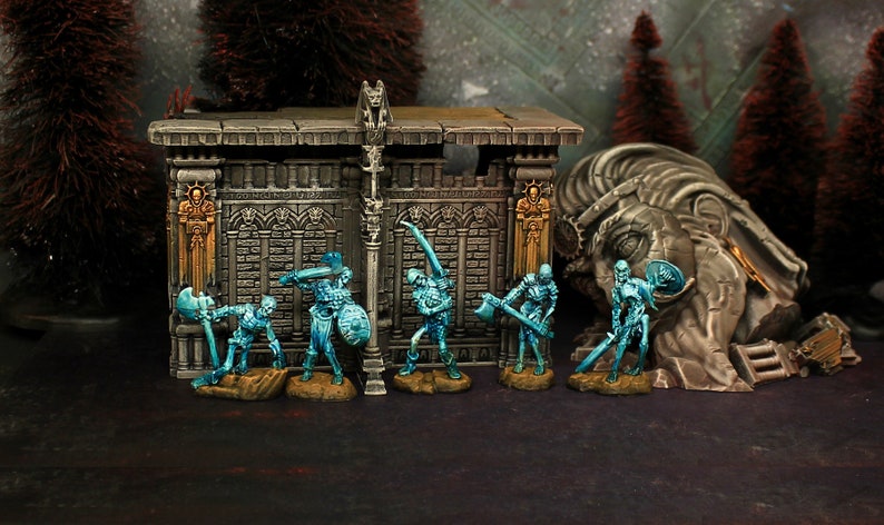 Reaper Miniatures Painted D&D Pathfinder Bones BOG SKELETONS 44115 - Etsy