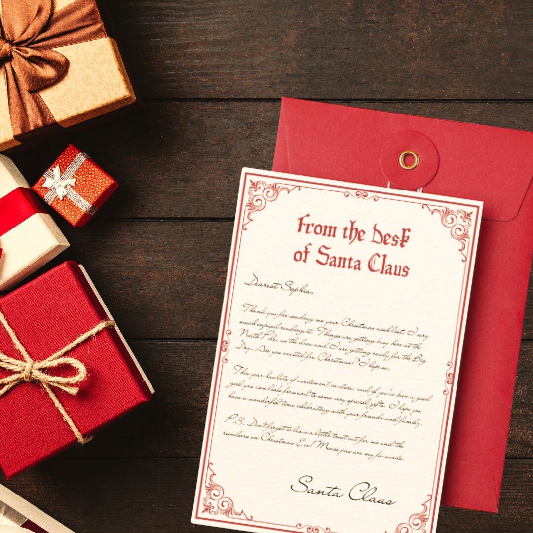 Official Santa Letter Digital Template - Canva Download - 100% ...