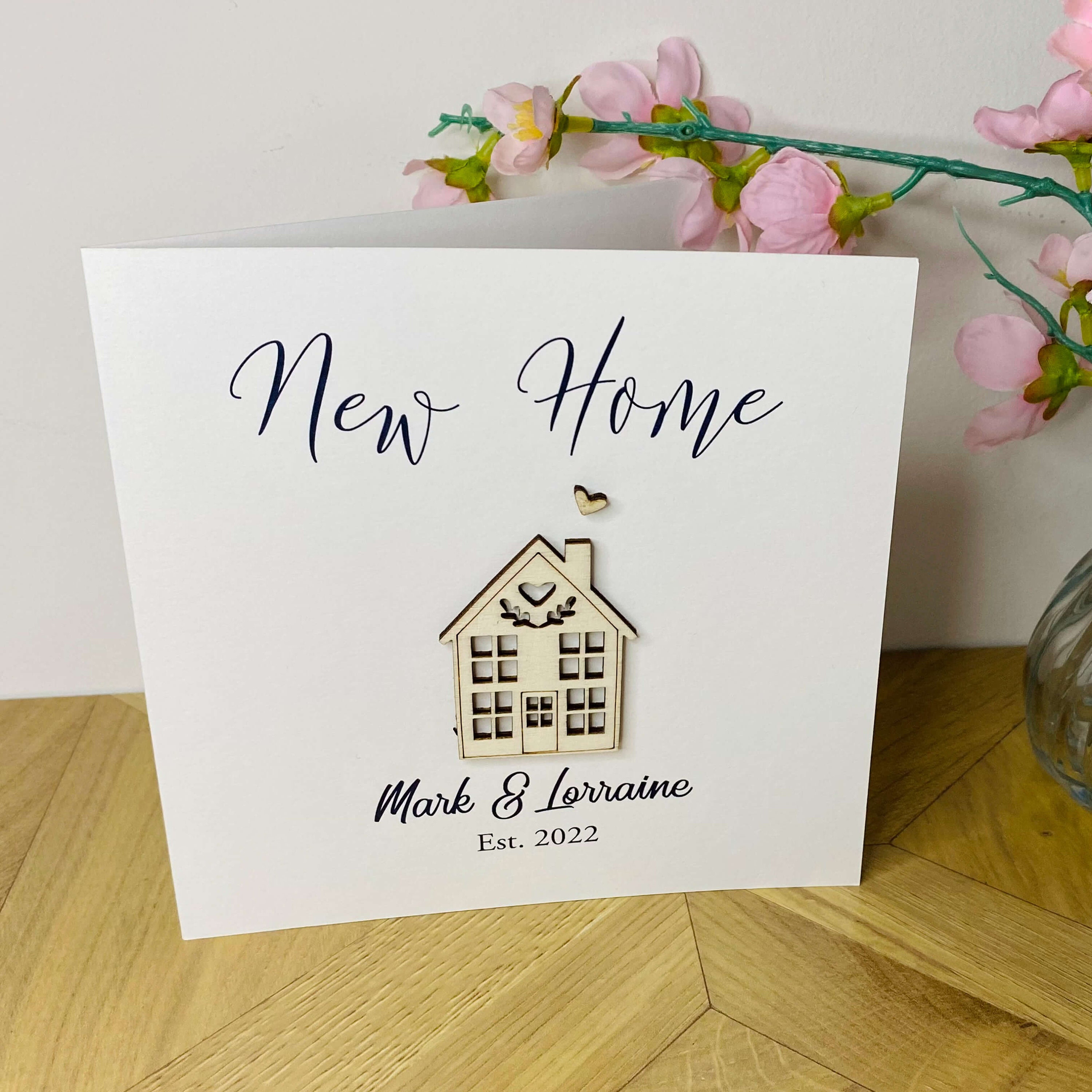 New Home Card Personalised New Home Card Wooden Card Laser - Etsy UK