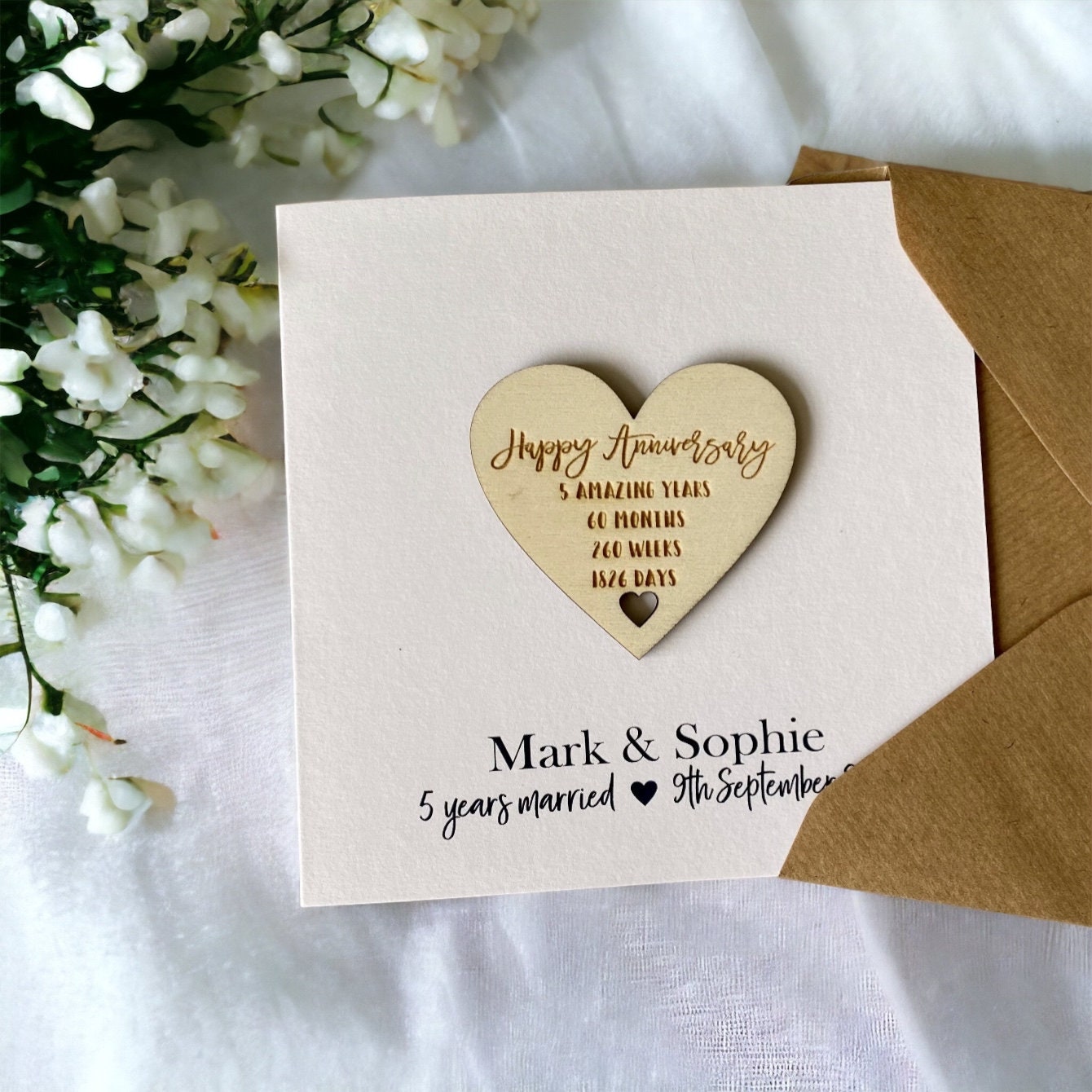 5 Month Anniversary Card