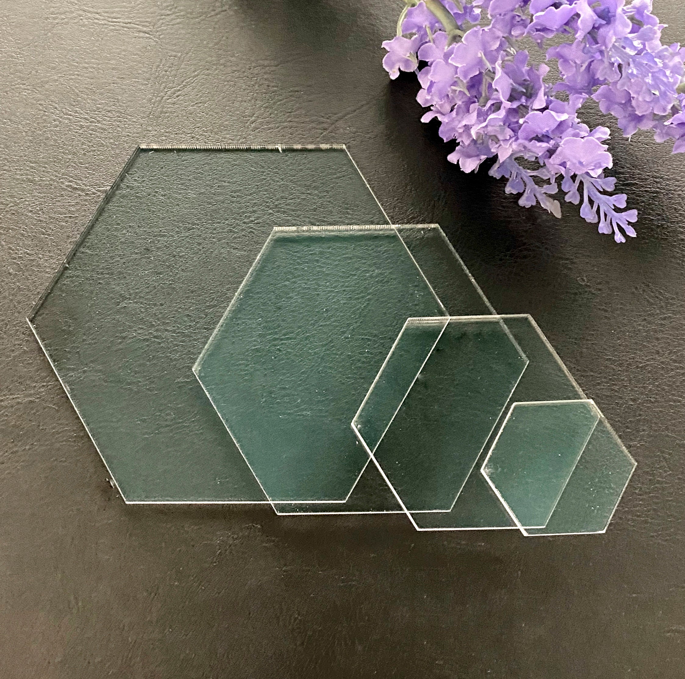 Patchwork Hexagon Templates 3mm Clear Acrylic Patch Work 1 - Etsy UK