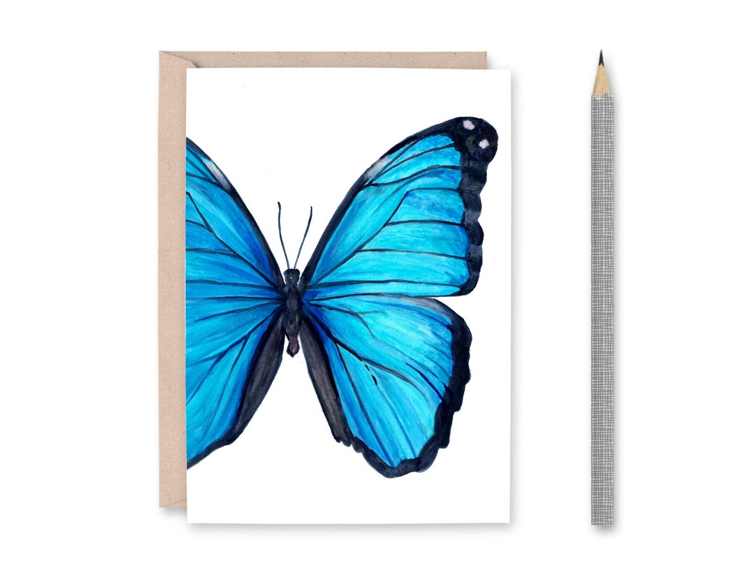 Butterfly Blank Greeting Card - Etsy