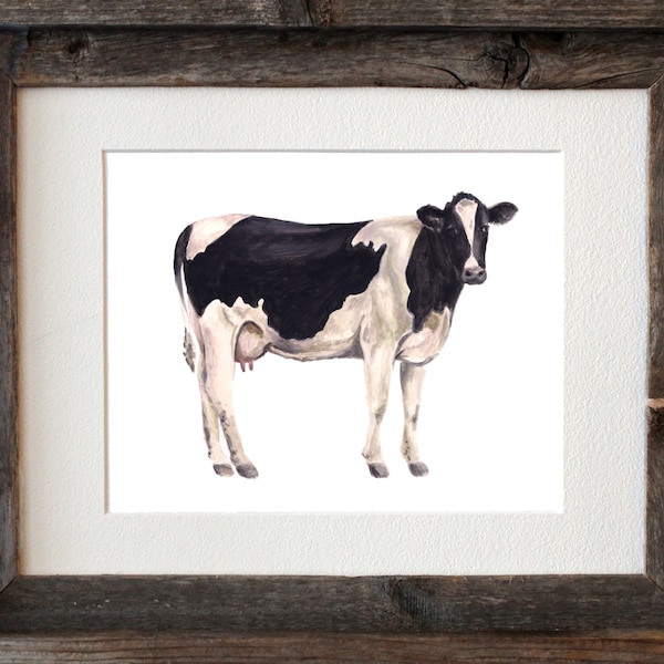 Dairy Cow Painting - Etsy