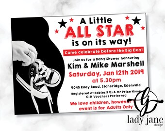 Converse invitations | Etsy