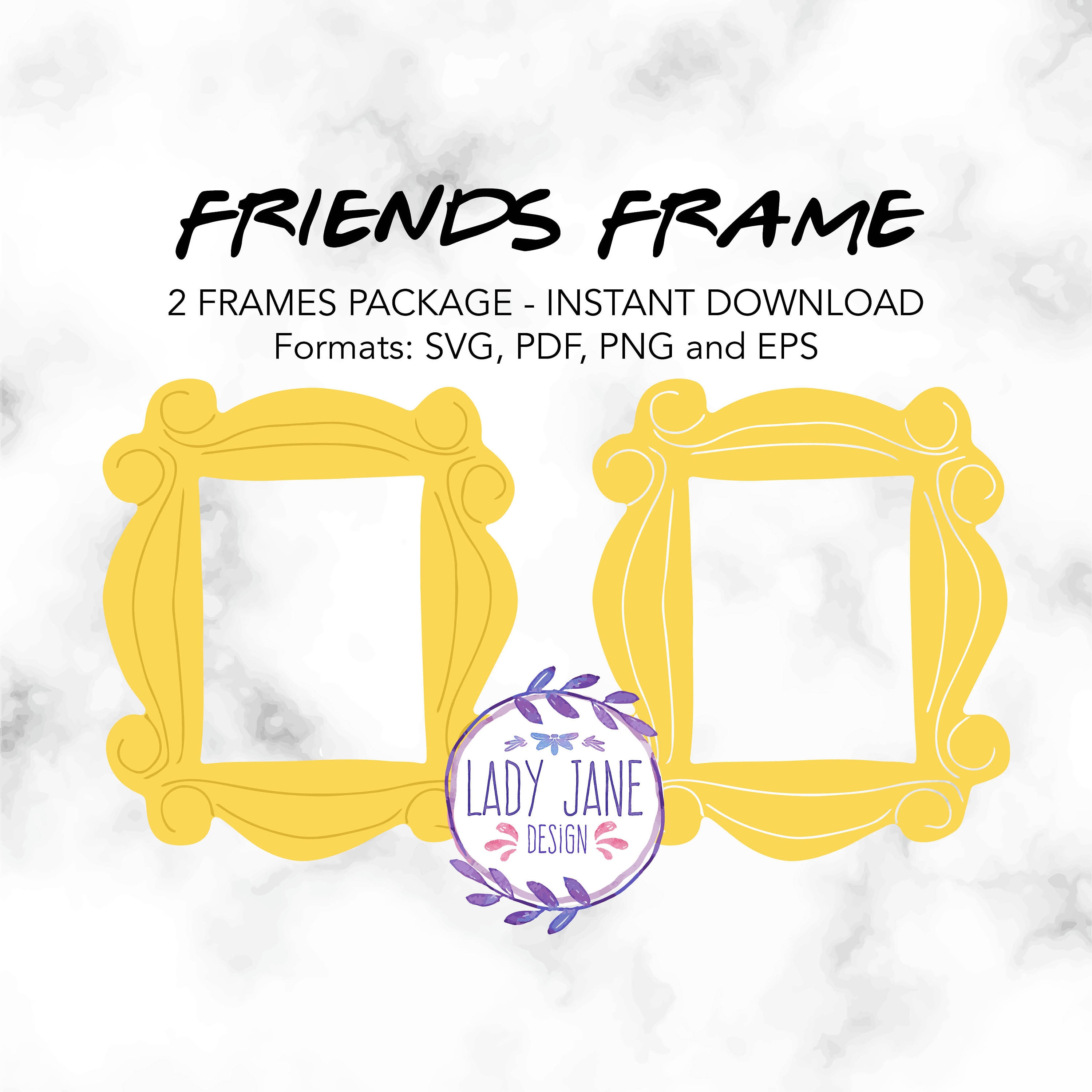 Friends Frame svg Friends TV Show SVG Png Pdf Cut File | Etsy