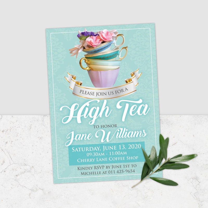 High Tea Invitation - Etsy