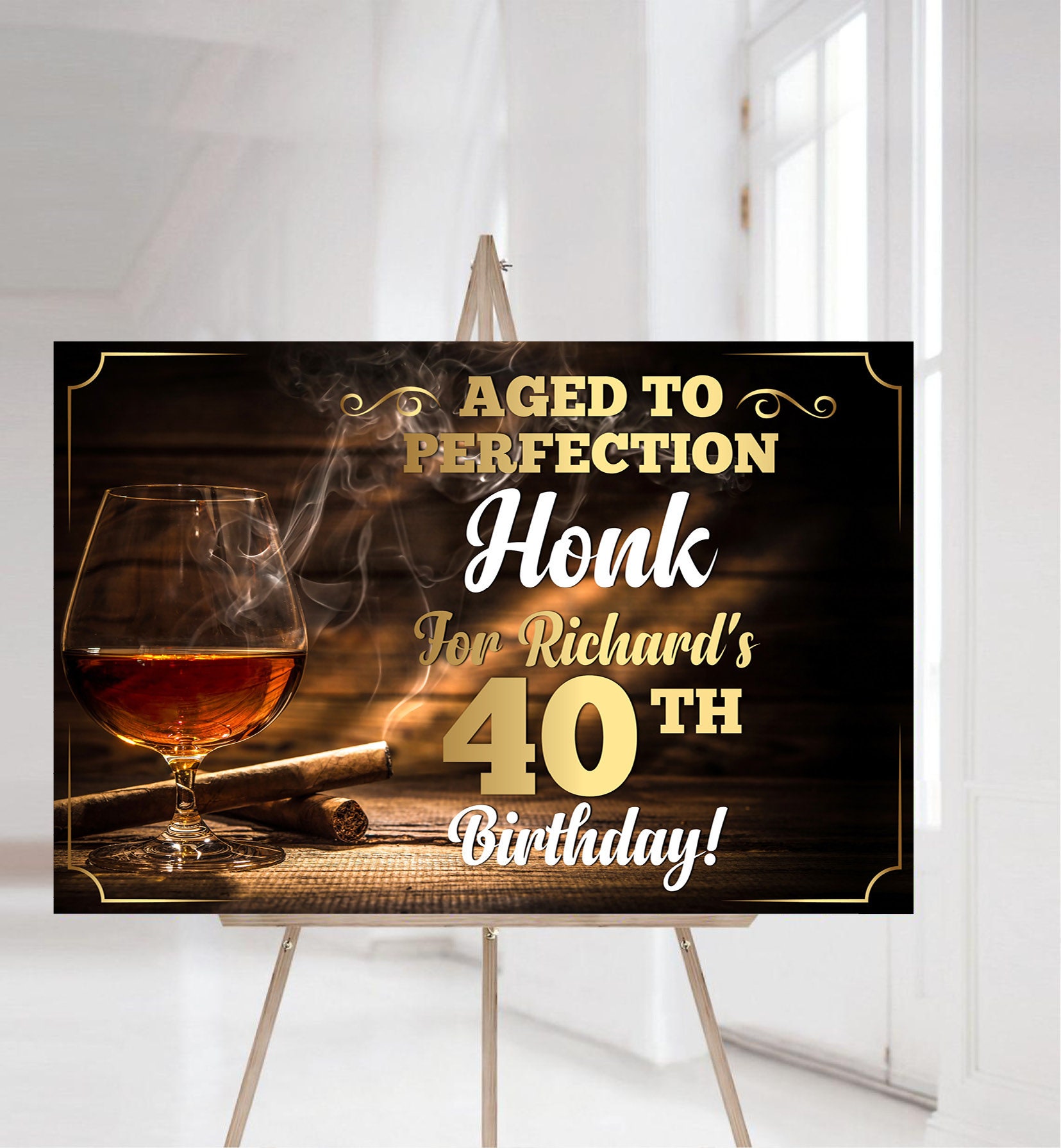 Aged to Perfection Welcome Sign Aged to Perfection Poster | Etsy