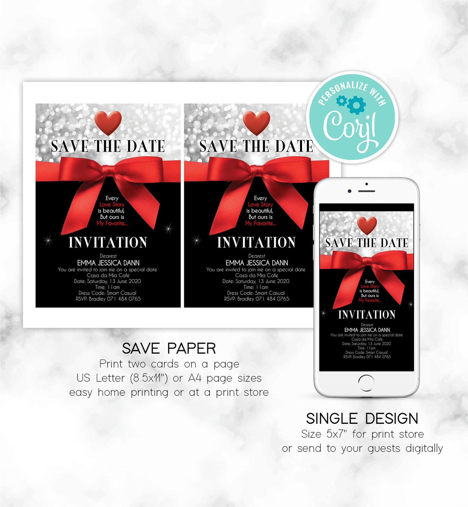 Date Night Invitation Date Night Invite Date Night Ideas | Etsy