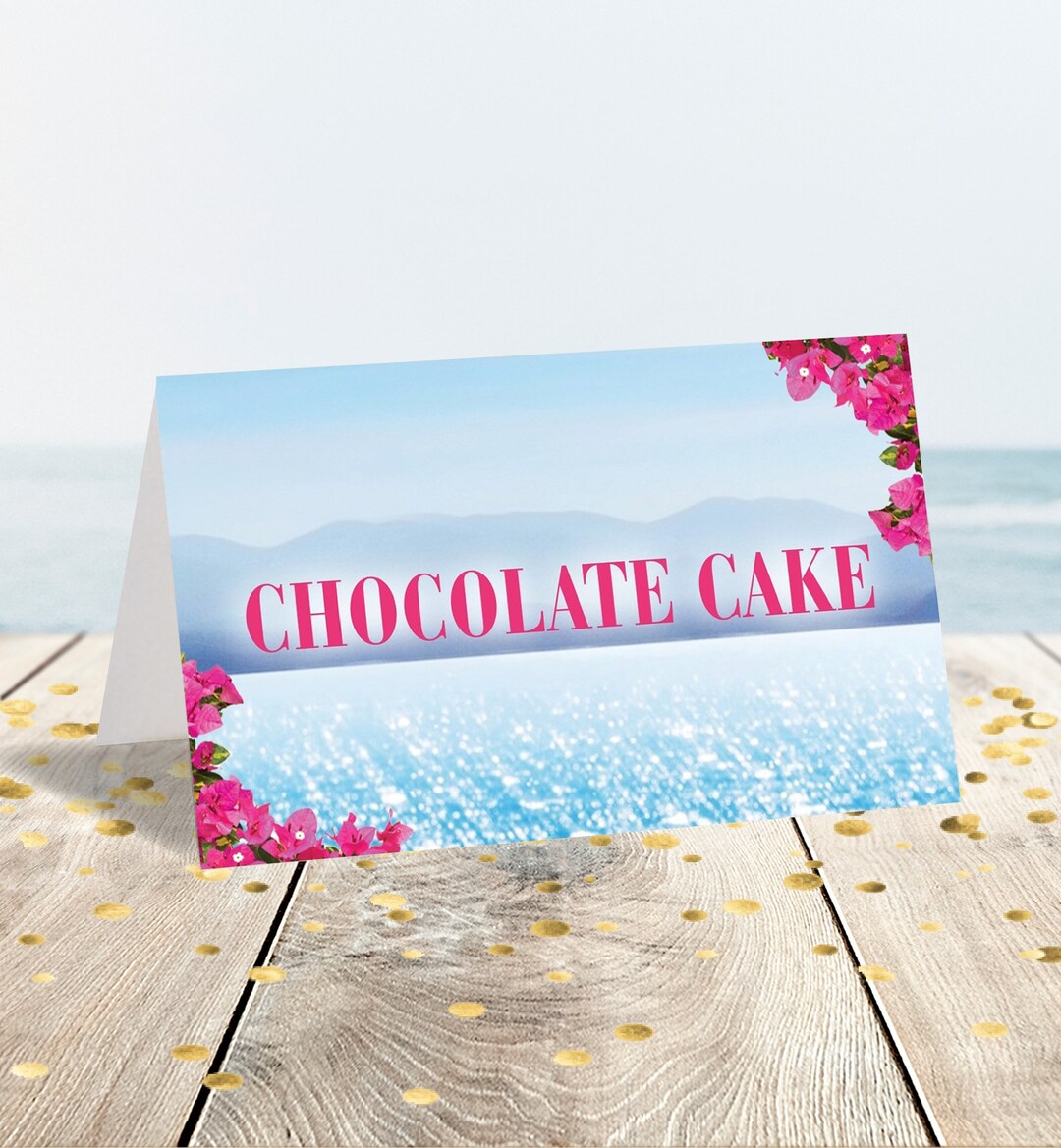 Mediterranean Food Tents, Greek Party Food Labels, Food Name Tents ...