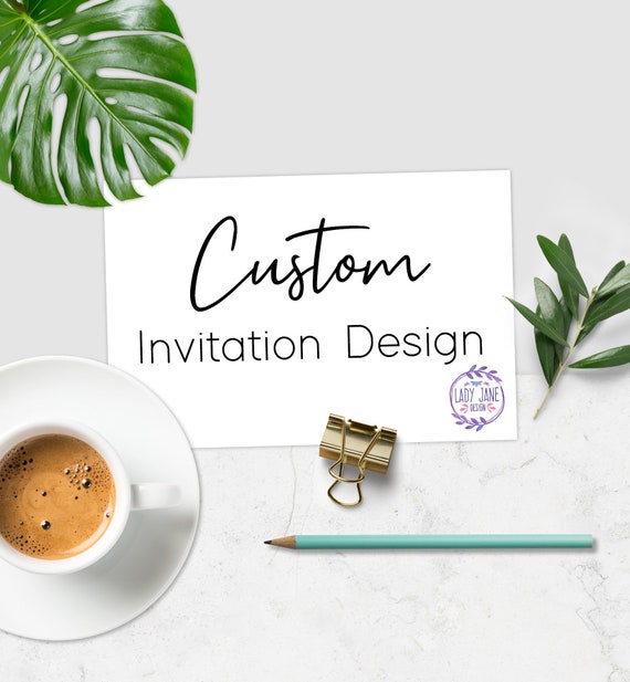 Custom Invitation Design Custom Invitation Cards Custom | Etsy