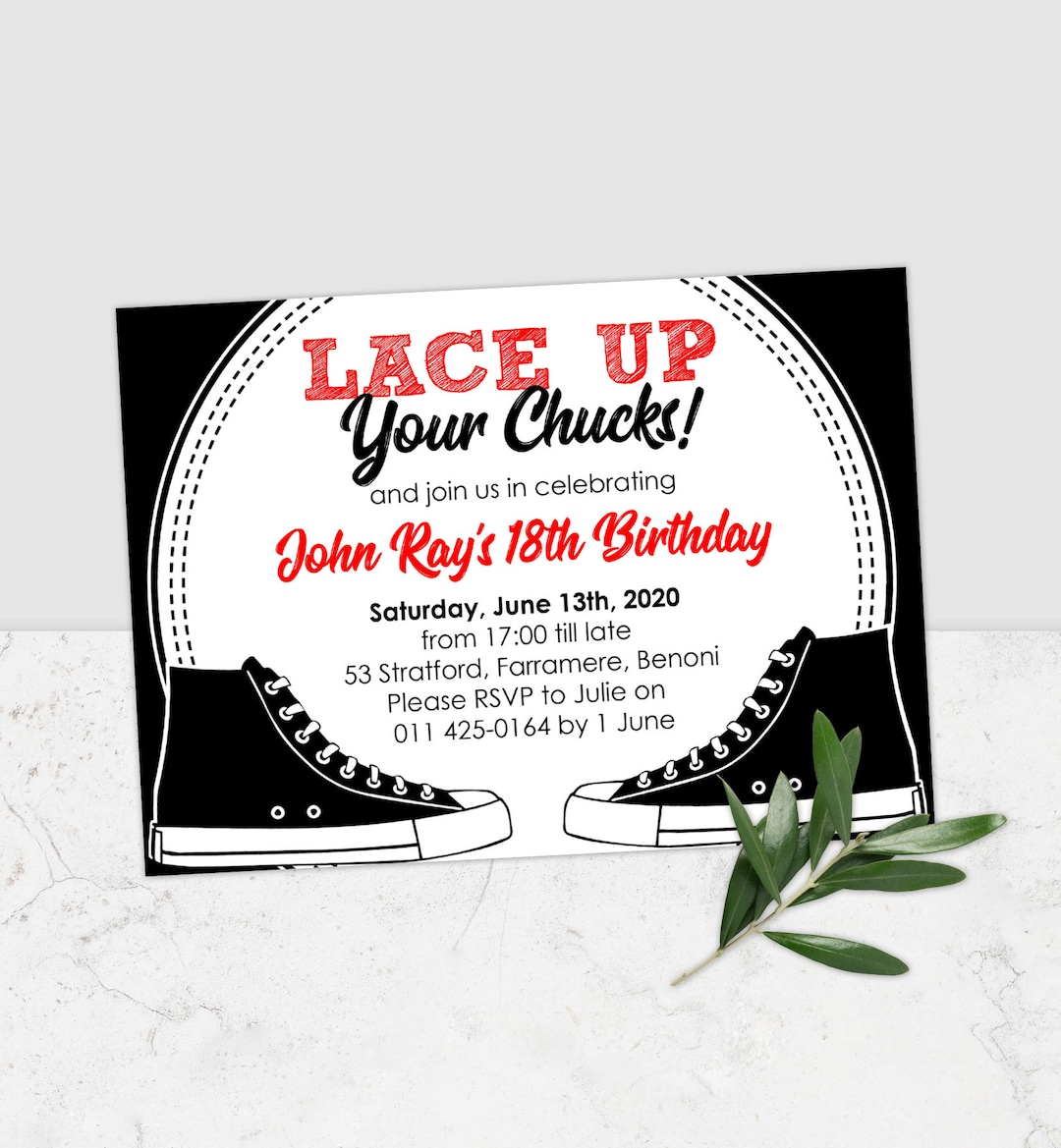 Sneaker Invitation, Black Sneaker Party Theme, Sneaker Birthday Invite ...