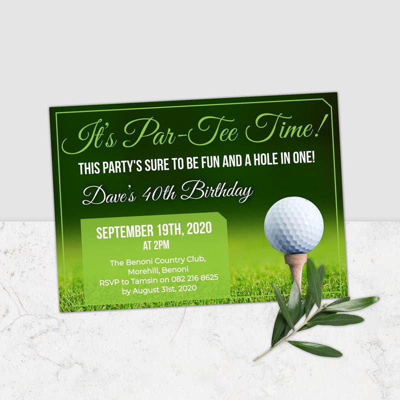 Golf Invitations - Etsy
